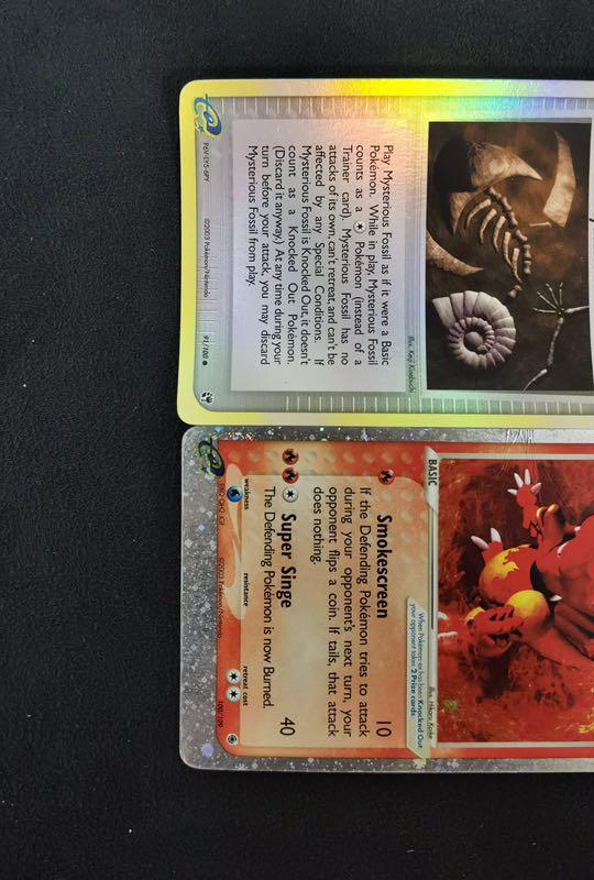 Pokemon Magmar EX & Mysterious Fossil, Toys & Games, Board Games ...