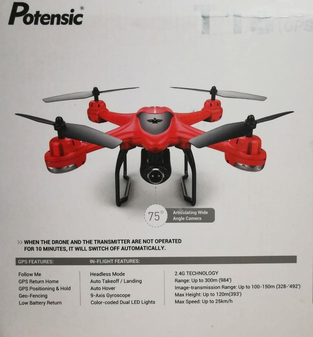 Potensic T18 Drone, Photography, Drones on Carousell