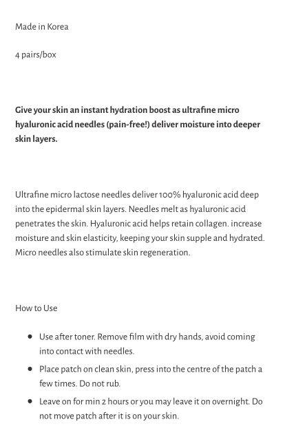 Royal Skin Micro Eye Patch - 1 pair, Beauty & Personal Care, Face, Face ...