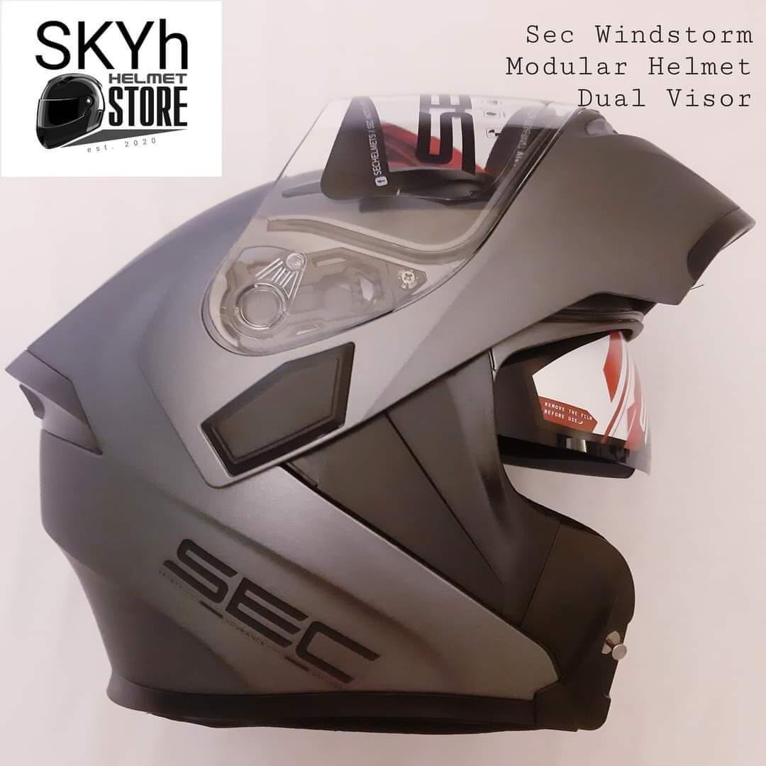 Sec original modular helmet, Motorbikes, Motorbike Parts & Accessories ...
