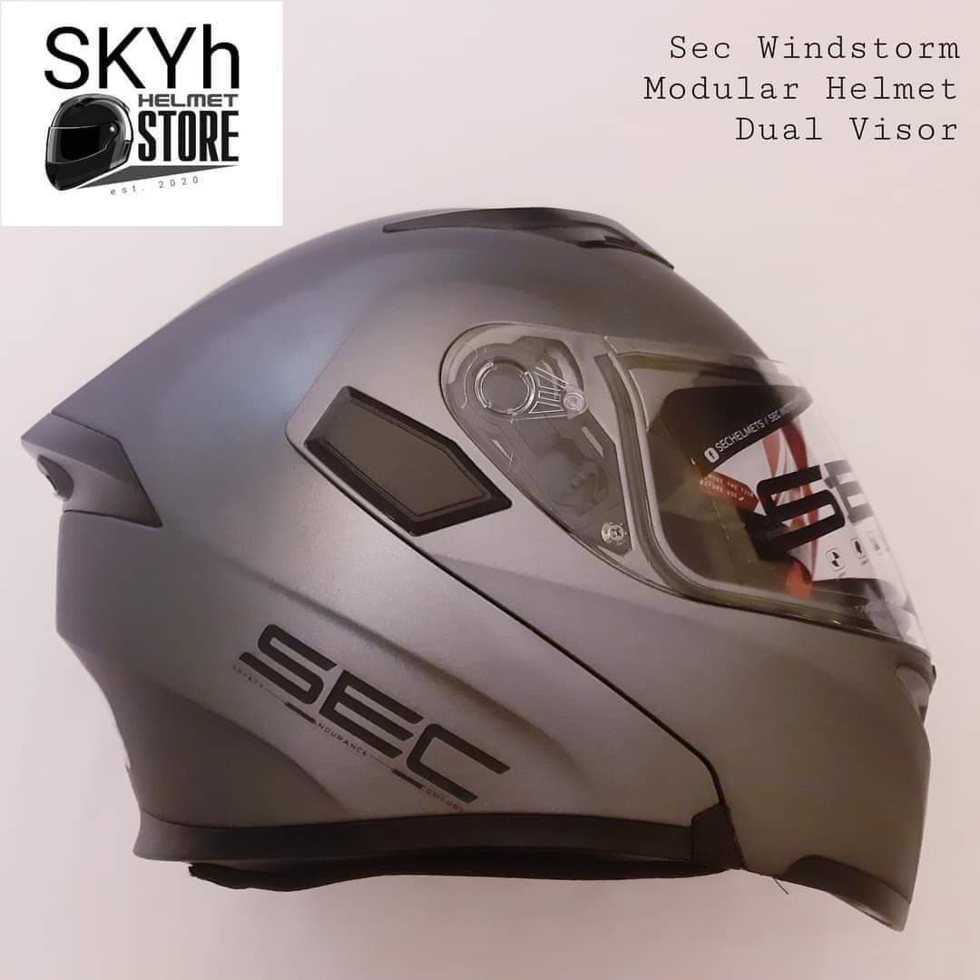 Sec original modular helmet, Motorbikes, Motorbike Parts & Accessories ...