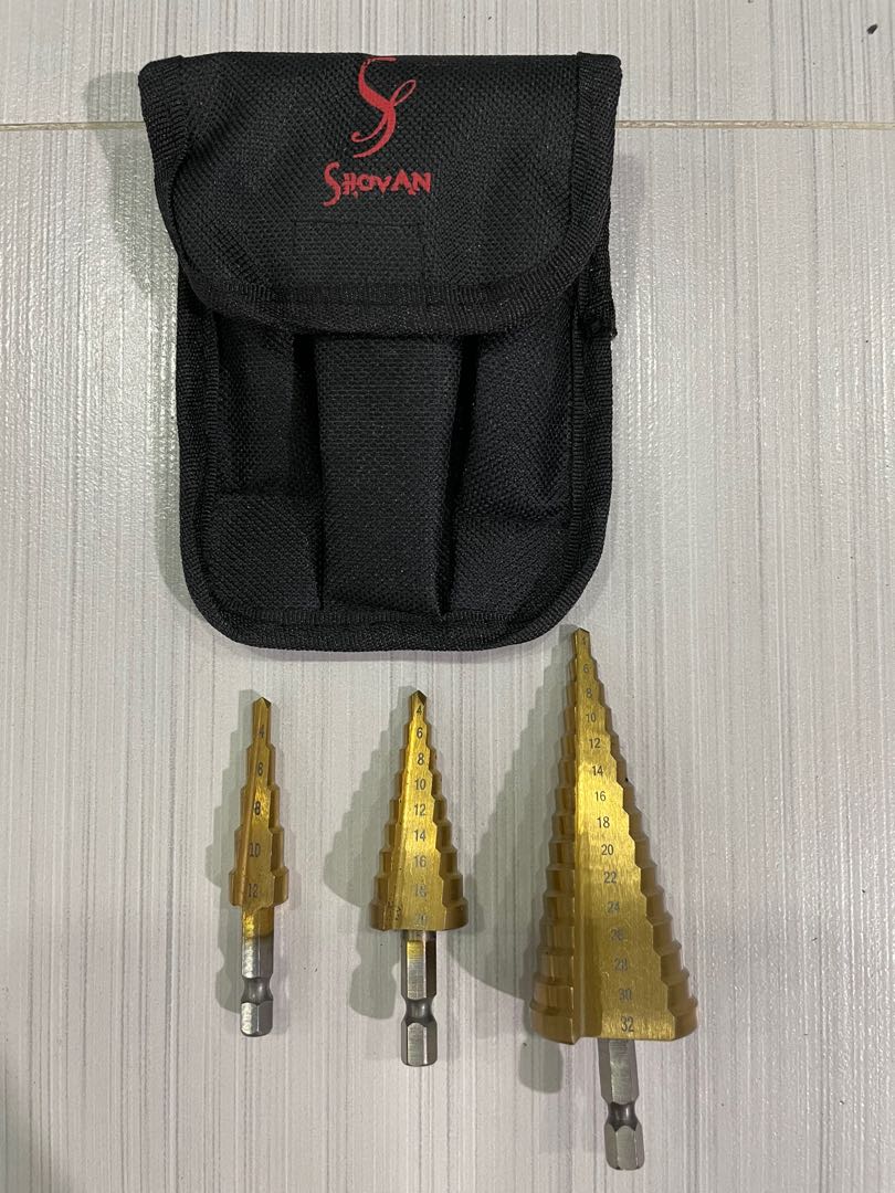 Ss shovan HSS Step Drill Bits Set High Speed Steel Step Drill Cone ...