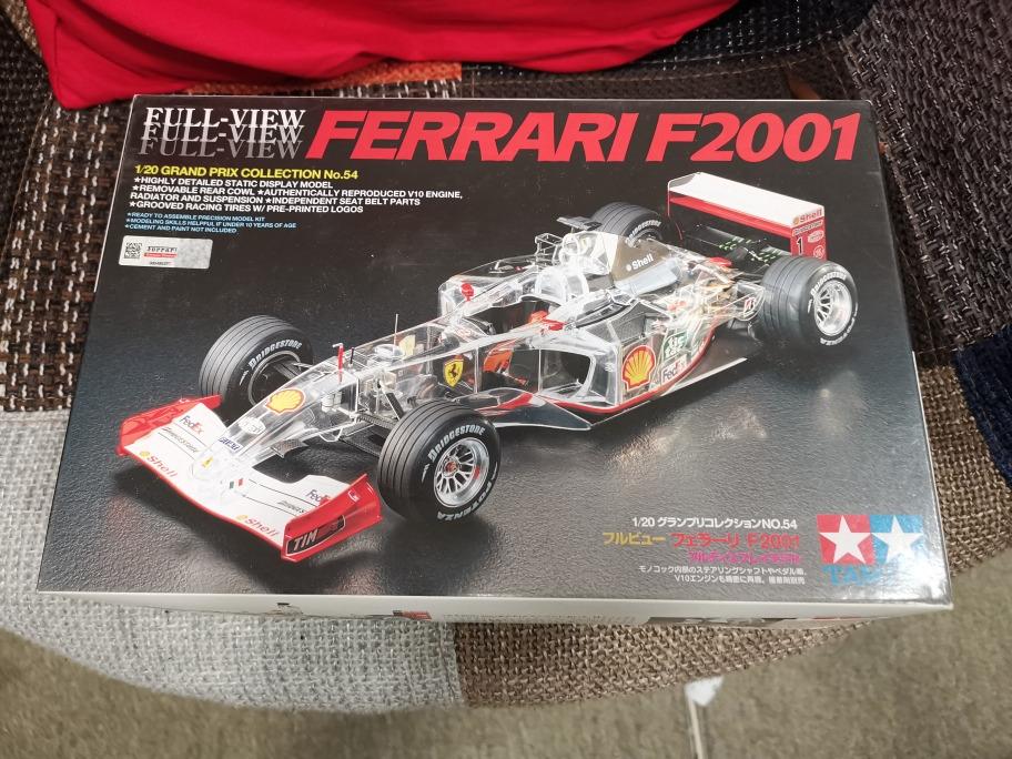 Tamiya 1/20 Full View Ferrari F2001 Grand Prix Collection , 興趣及遊戲, 收藏品及 ...