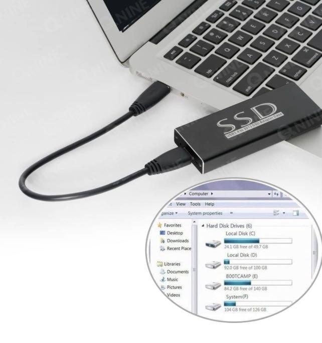 USB 3.0 PCIe SSD Enclosure for 2013 2014 2015 2016 2017 MacBook Air Pro ...