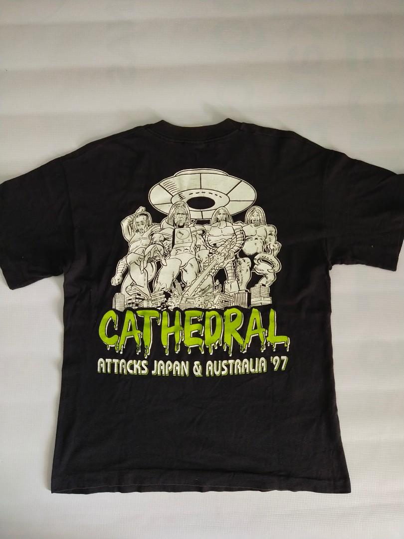 Vtg 90s Doom Metal Band Cathedral, Men's Fashion, Tops & Sets, Tshirts ...