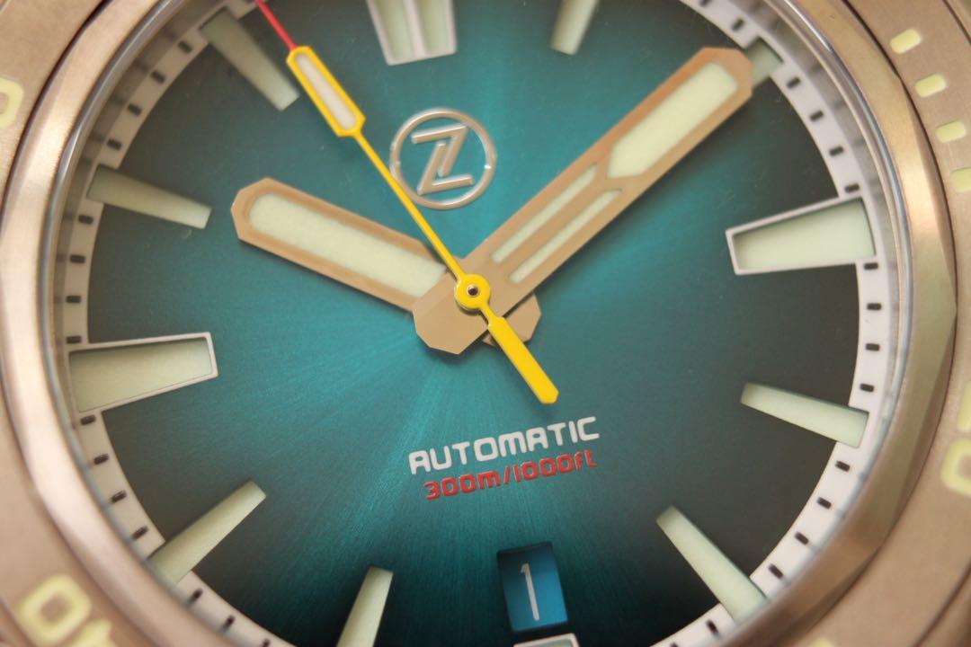 Zelos Swordfish Titanium 300m Teal Dial Dive Watch, Mobile Phones ...