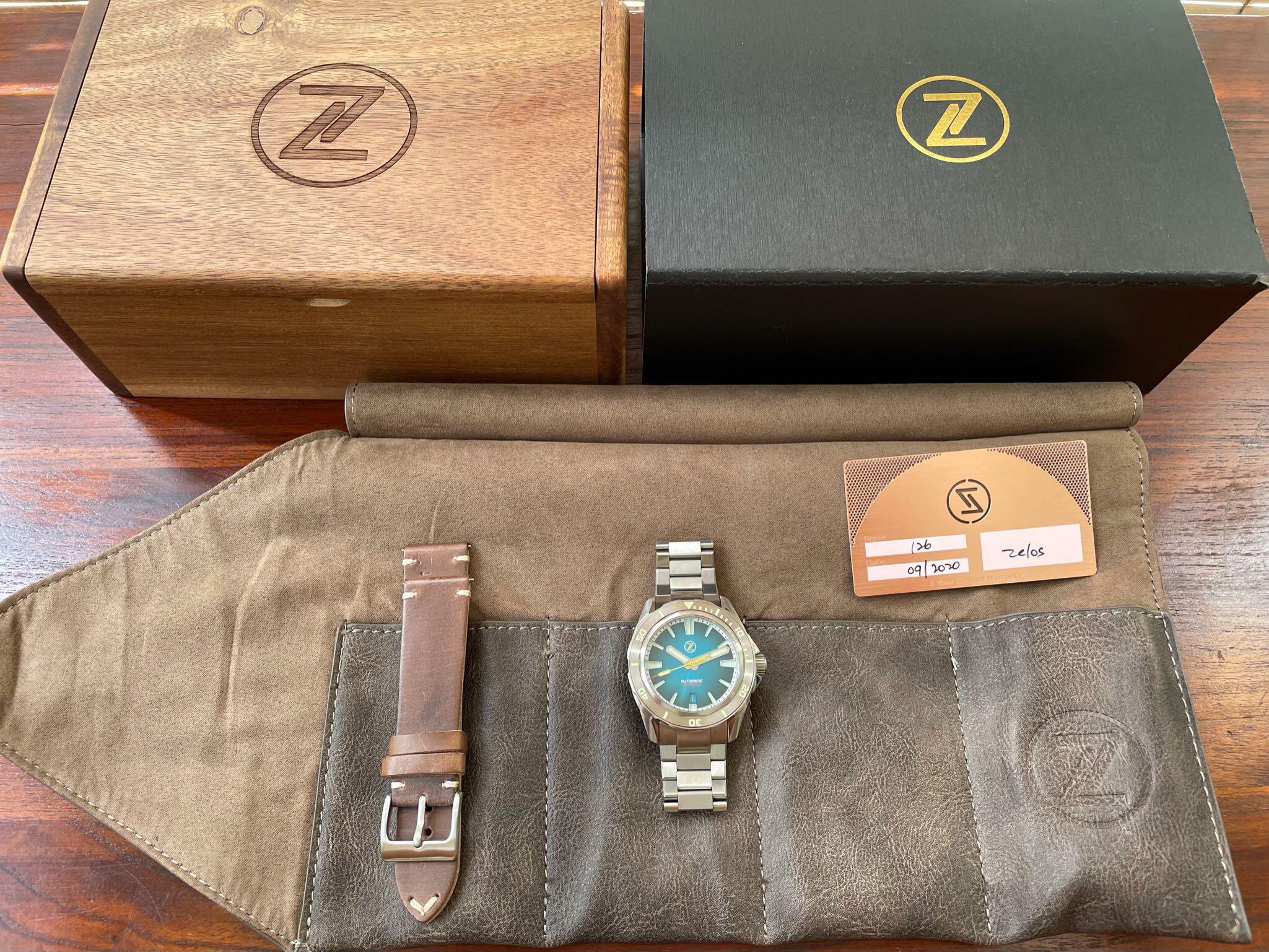 Zelos Swordfish Titanium 300m Teal Dial Dive Watch, Mobile Phones ...