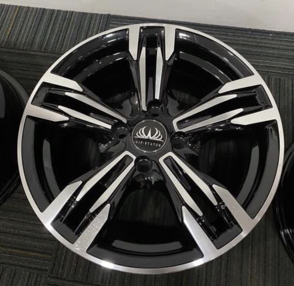 15” VIP Status Rims 4x100, Car Accessories, Tyres & Rims on Carousell