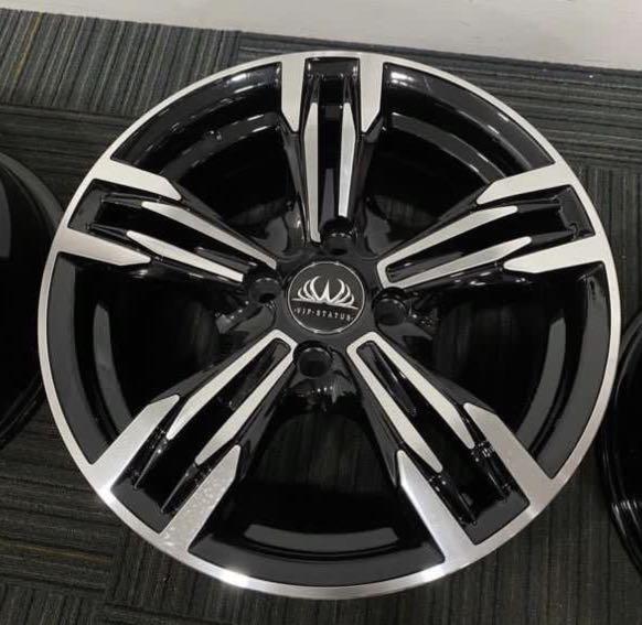 15” VIP Status Rims 4x100, Car Accessories, Tyres & Rims on Carousell