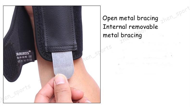 1 PCS Adjust Wristband Removable Metal Plate brace Wrist Brace Wrist ...