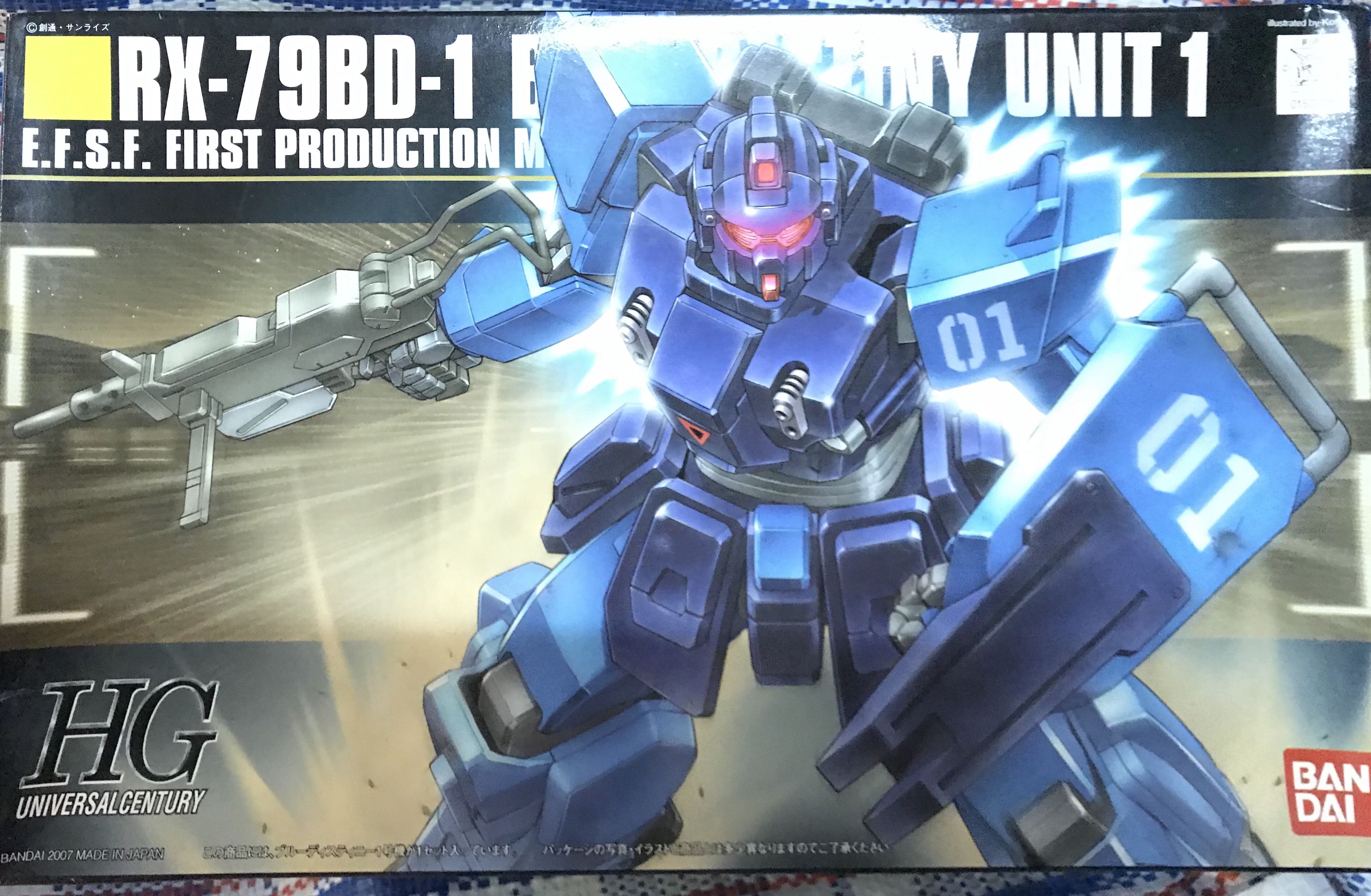全新未砌 Bandai HG Gundam RX-79-BD-1 Blue Destiny Unit 1 高達 HG UC 1/144 模型 盒舊, 興趣及遊戲, 玩具 & 遊戲類 ...