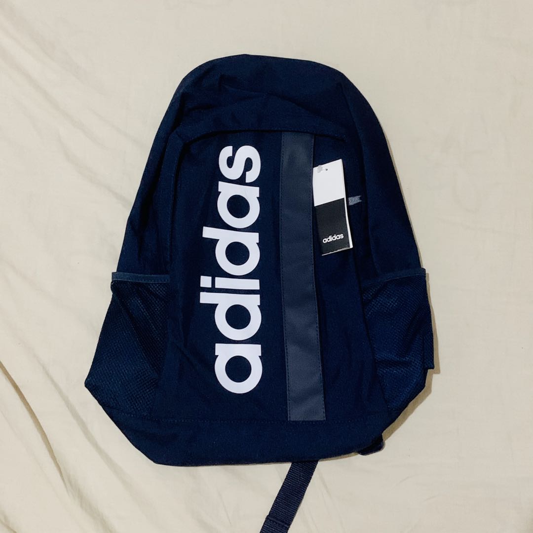 adidas linear core backpack, Men's Fashion, Bags, Backpacks on Carousell