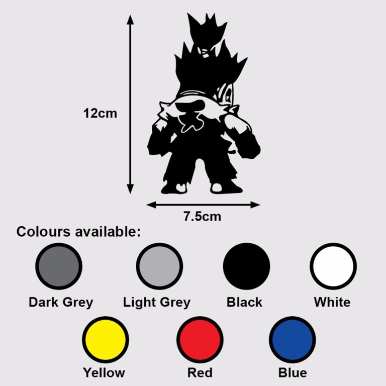 AKUMA Figure Premium Vinyl Sticker (Street Fighter SF Tekken Arcade ...