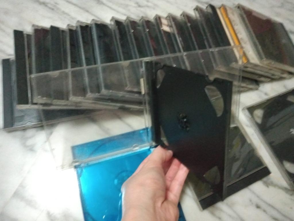 Empty DVD/CD casings and blank writable CDs, Computers & Tech, Parts ...