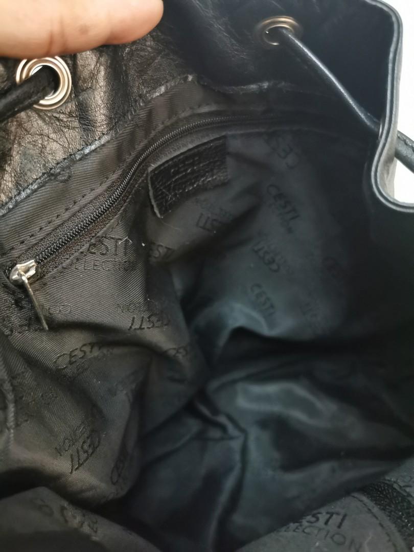Cesti Leather Backpack, Men's Fashion, Bags, Backpacks on Carousell