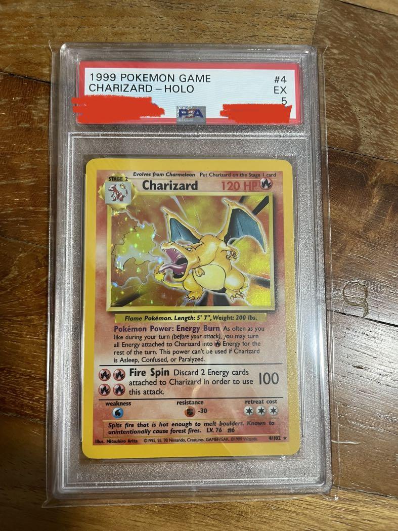 Charizard Base set Psa 5, Hobbies & Toys, Toys & Games on Carousell