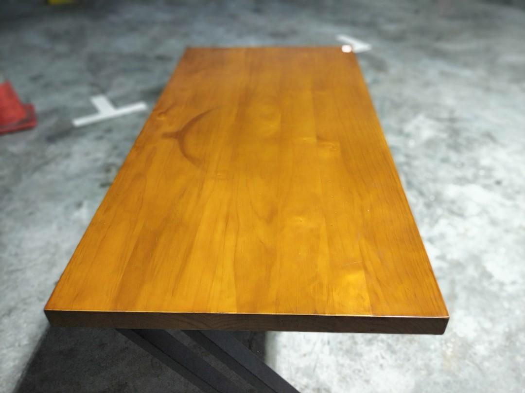 CLANCY INDUSTRI Series Solid Wood Study Table, Furniture & Home Living ...