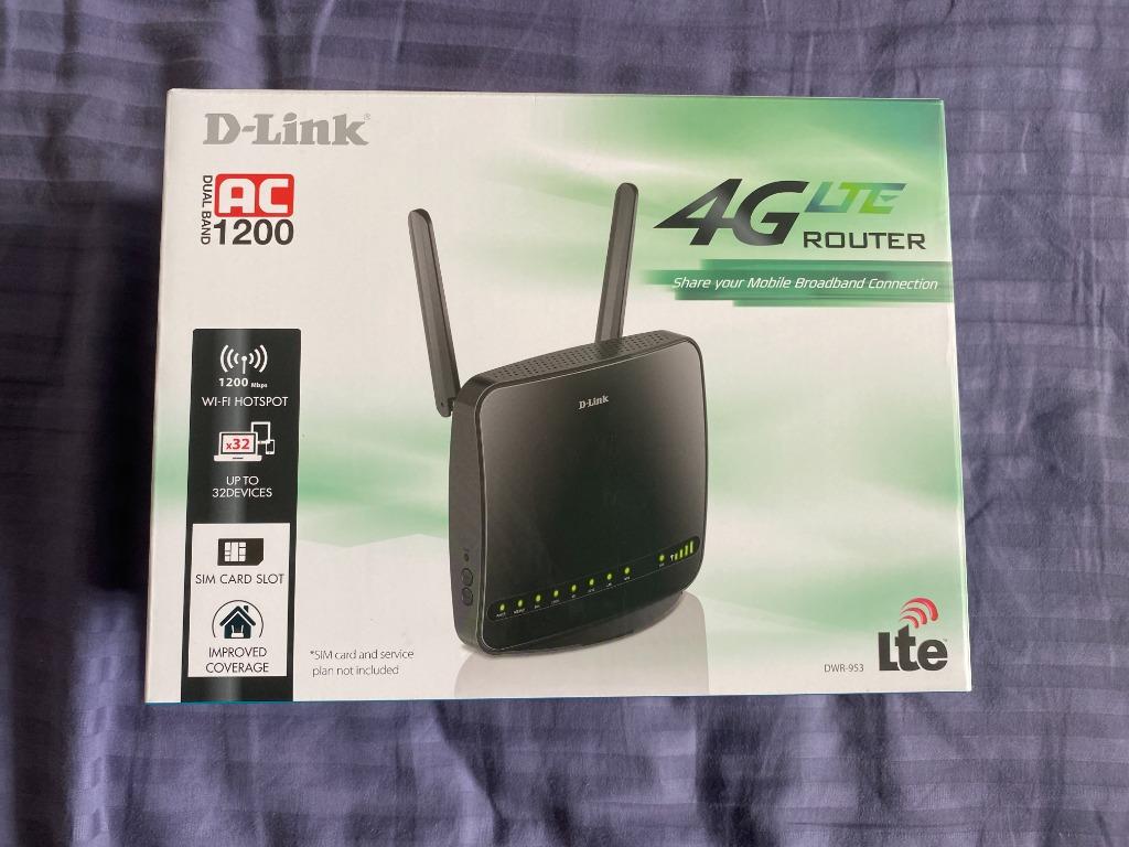 D-Link DWR-953 Wireless AC1200 4G LTE Multi-WAN Router, Computers ...