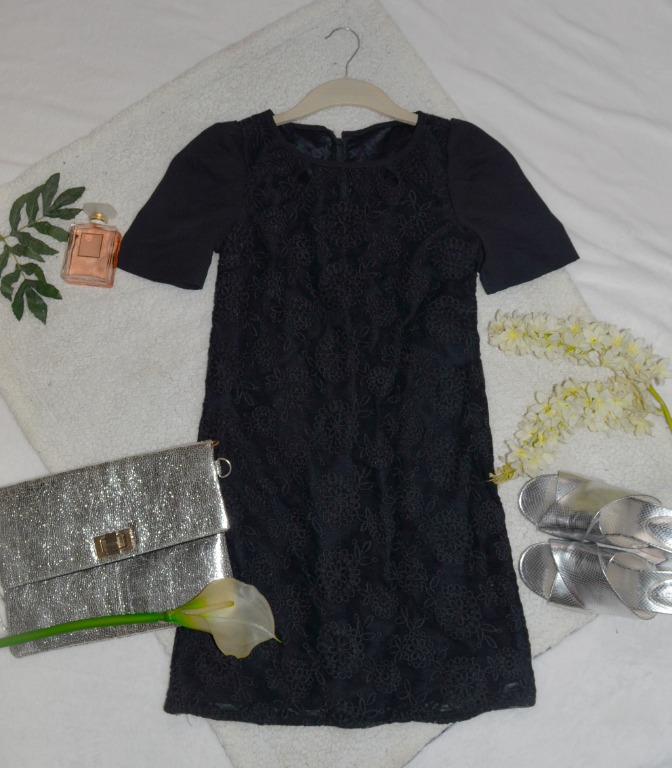Lace Black Dress cut out chest, Women's Fashion, Dresses & Sets ...
