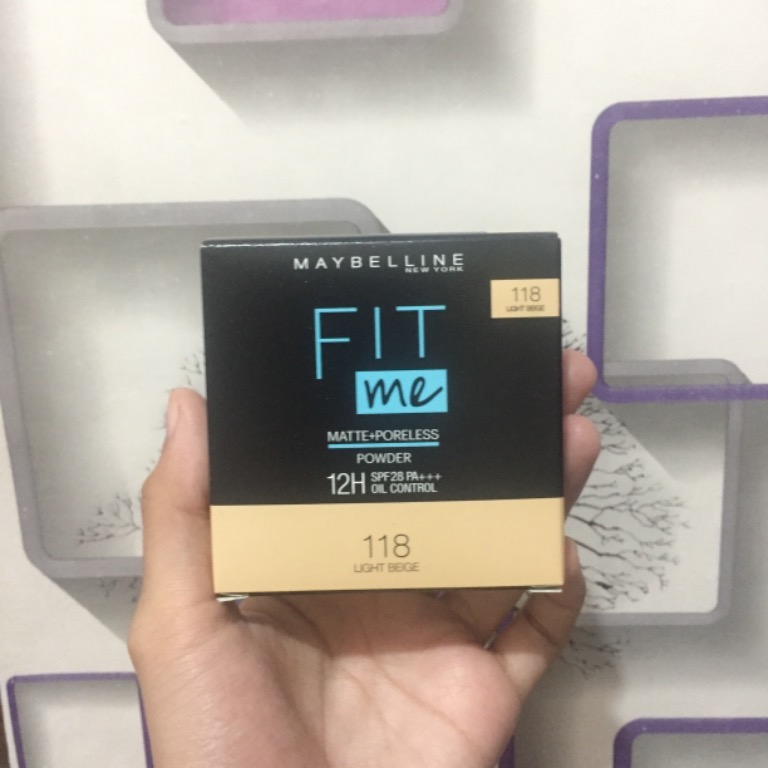 Maybelline FIT ME 12H Oil Control Powder, Kesehatan & Kecantikan, Rias ...