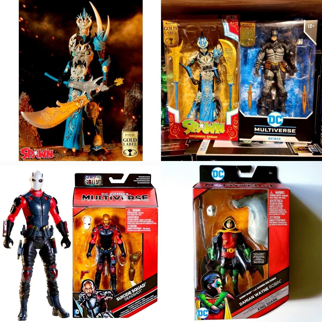 MISB DC Comics Multiverse Gold Label Collecton Batman, Mandarin Spawn, Damian Wayne Robin With ...