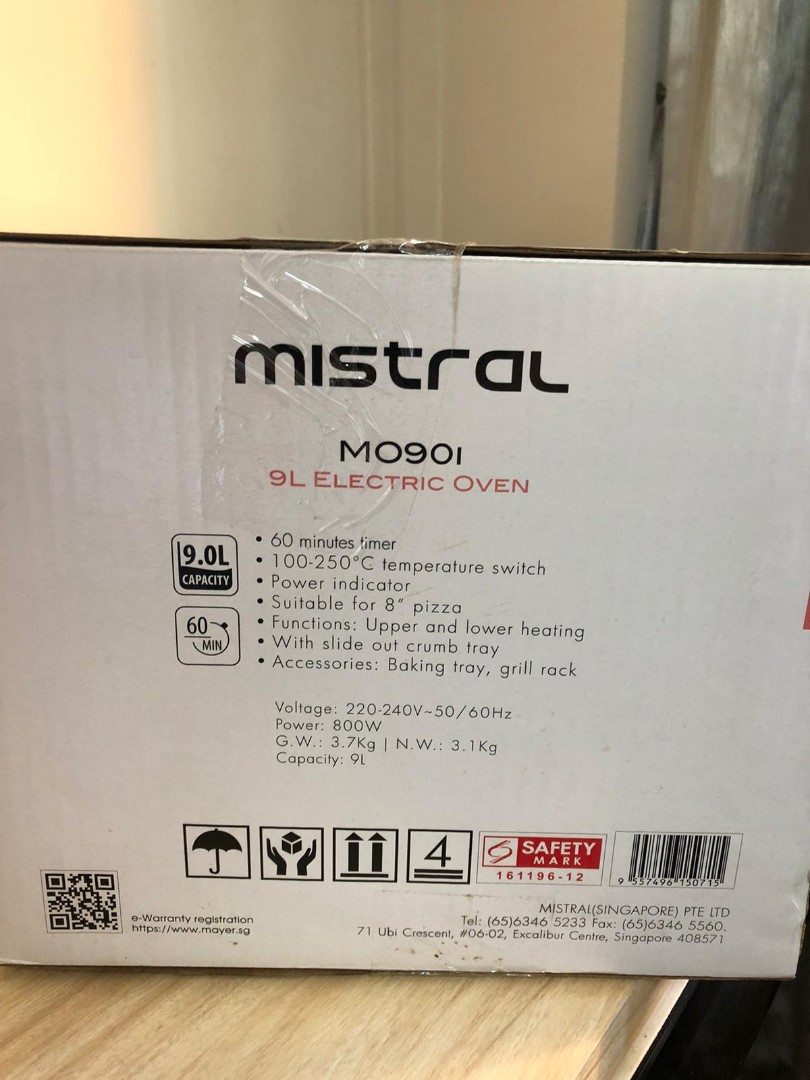 Mistral oven toaster, TV & Home Appliances, Kitchen Appliances, Ovens ...