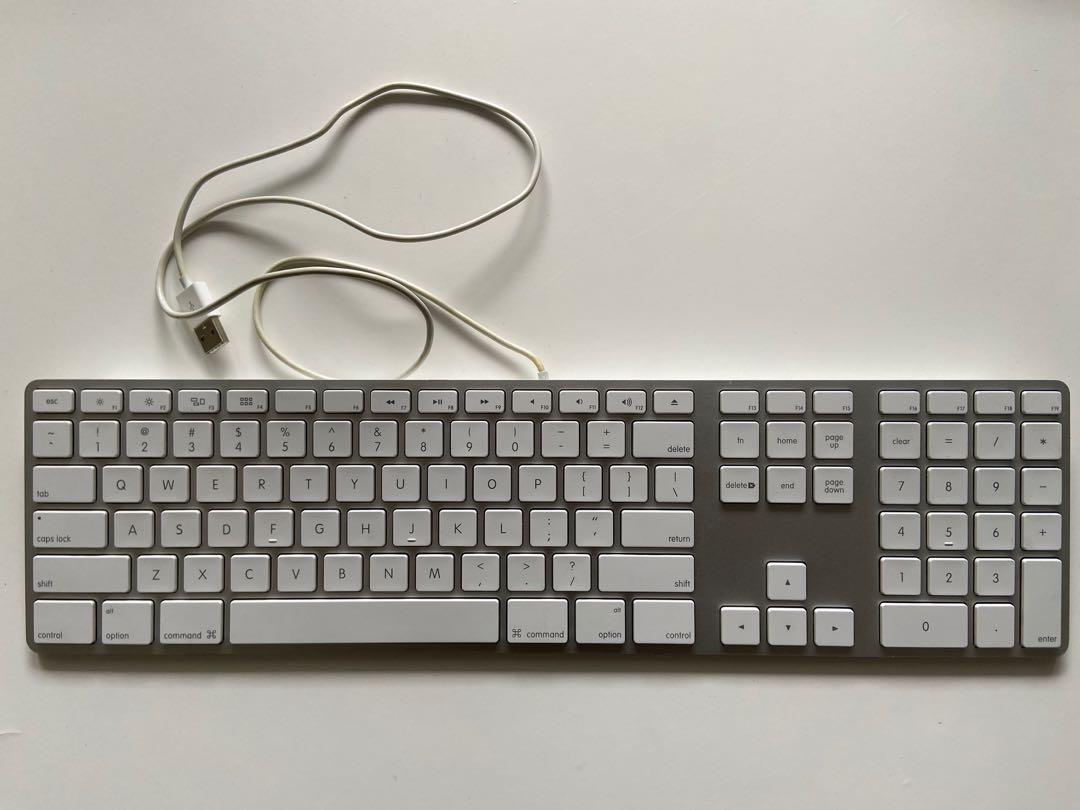 Original Apple Keyboard with numeric keypad, Electronics, Computer ...