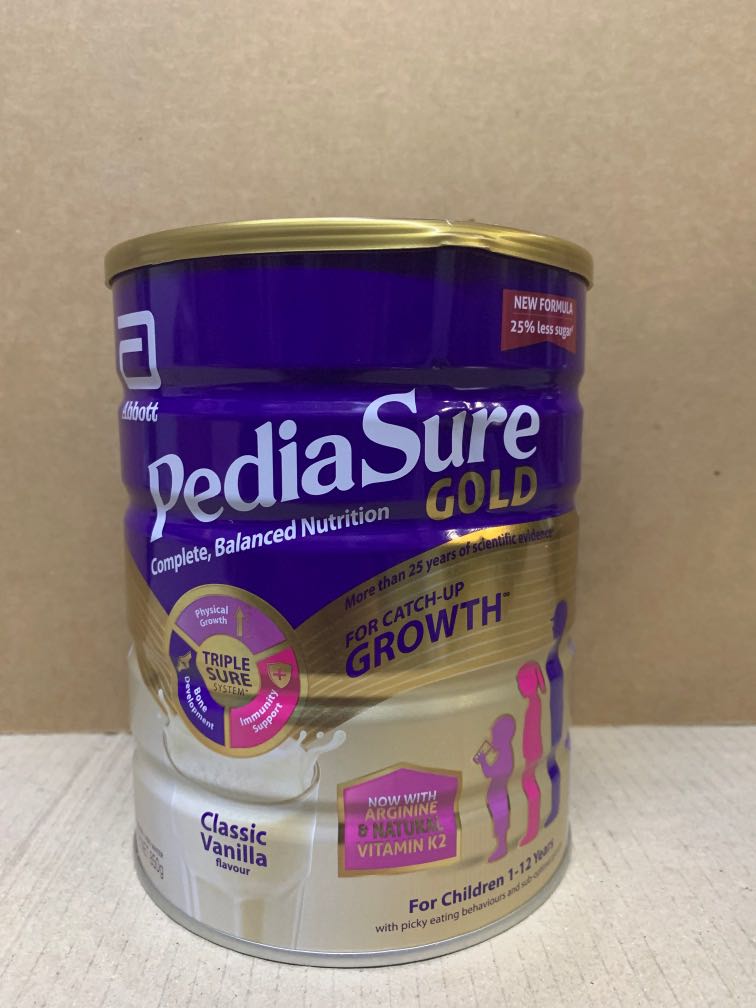 Pediasure Gold Classic Vanilla 850g, Babies & Kids, Nursing & Feeding ...
