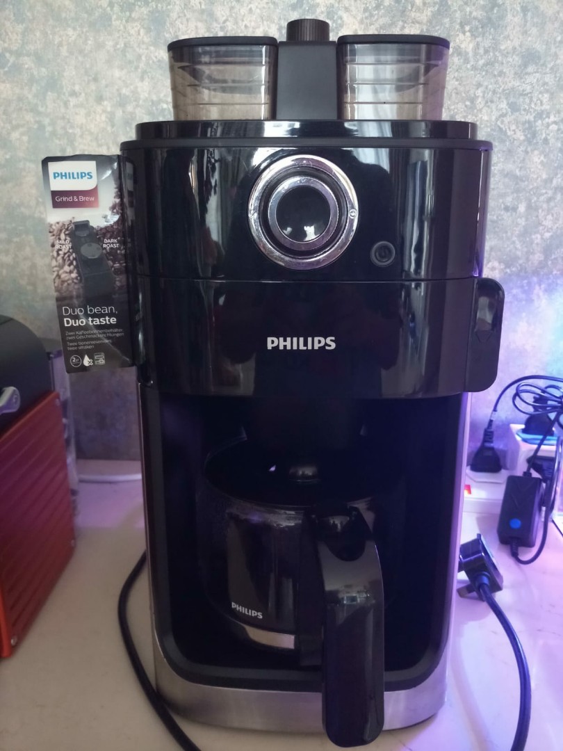 Philips duo coffee bean machine, TV & Home Appliances, Kitchen ...