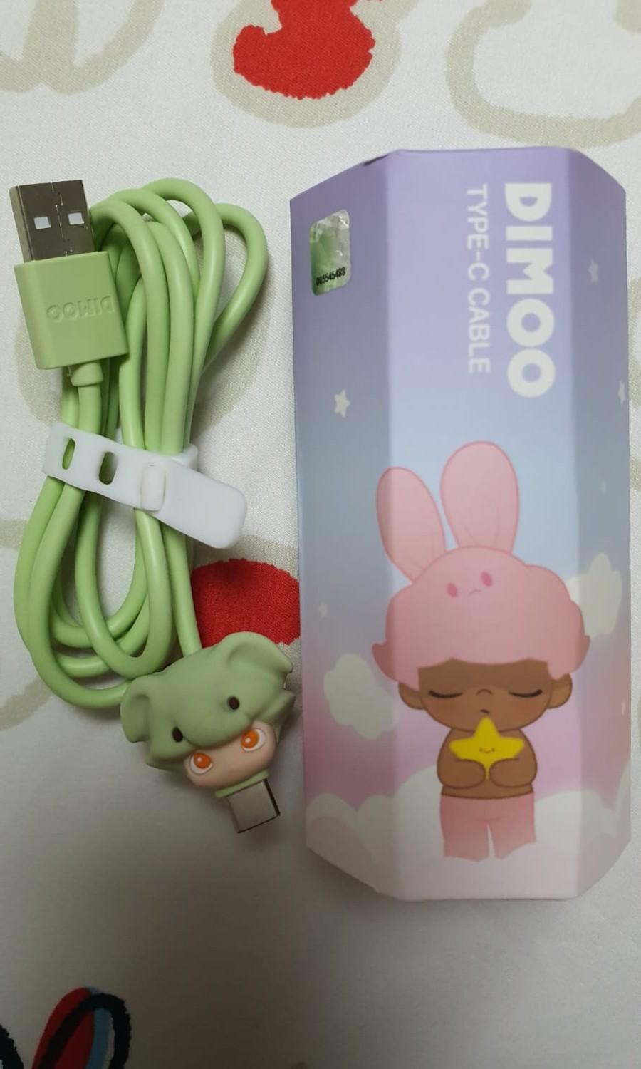 POPMART DIMOO C-TYPE CABLE (GREEN ELEPHANT), Hobbies & Toys, Toys ...