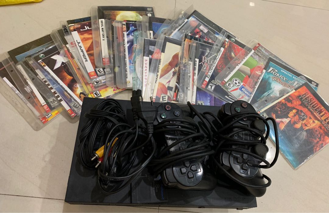 Ps2 with games, Photography, Video Cameras on Carousell