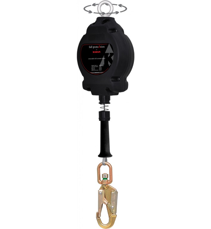 Retractable Wire Rope Fall Arrest, Commercial & Industrial ...