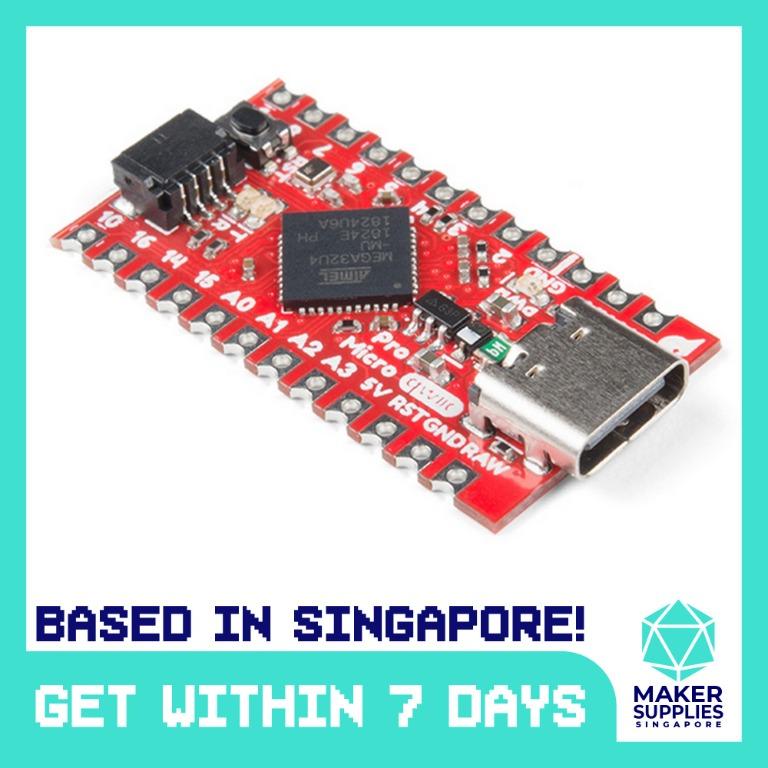 SparkFun Qwiic Pro Micro - USB-C (ATmega32U4) DEV-15795 USBC USB C ...