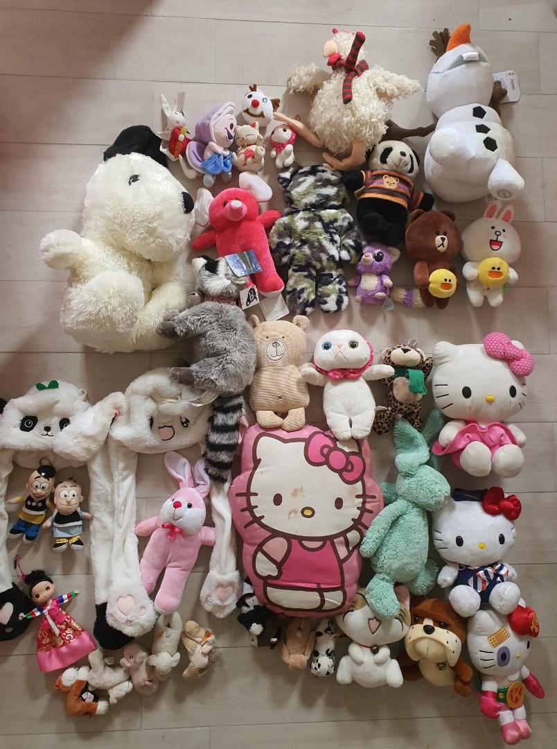 Stuffed toys stuffed dolls pillow Powerpuff Elmo Animals bear shabby ...