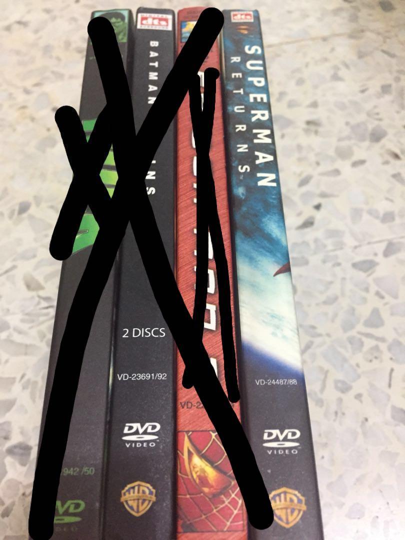 Superhero DVD Set , Hobbies & Toys, Music & Media, CDs & DVDs on Carousell