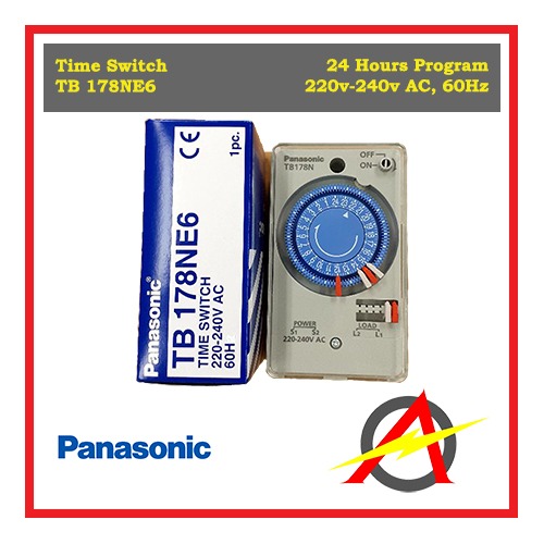 Panasonic Timer Switch TB178NE6 24 Hours Program No Backup Battery ...