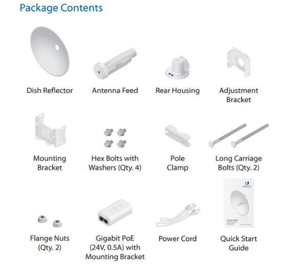 UBIQUITI Power Beam Ac Gen 2 PBE-5AC-Gen2, Computers & Tech, Parts ...
