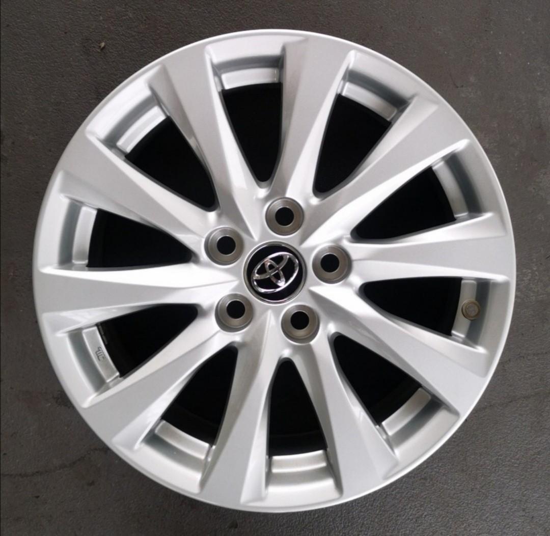Used 17" Original Toyota Rims, Car Accessories, Tyres & Rims on Carousell