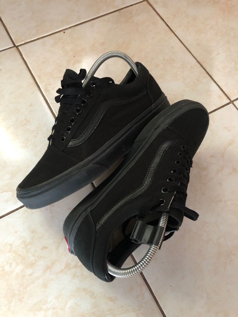 Vans 500714 Oldskool Canvas Triple Black(26.5 cm), Men's Fashion ...