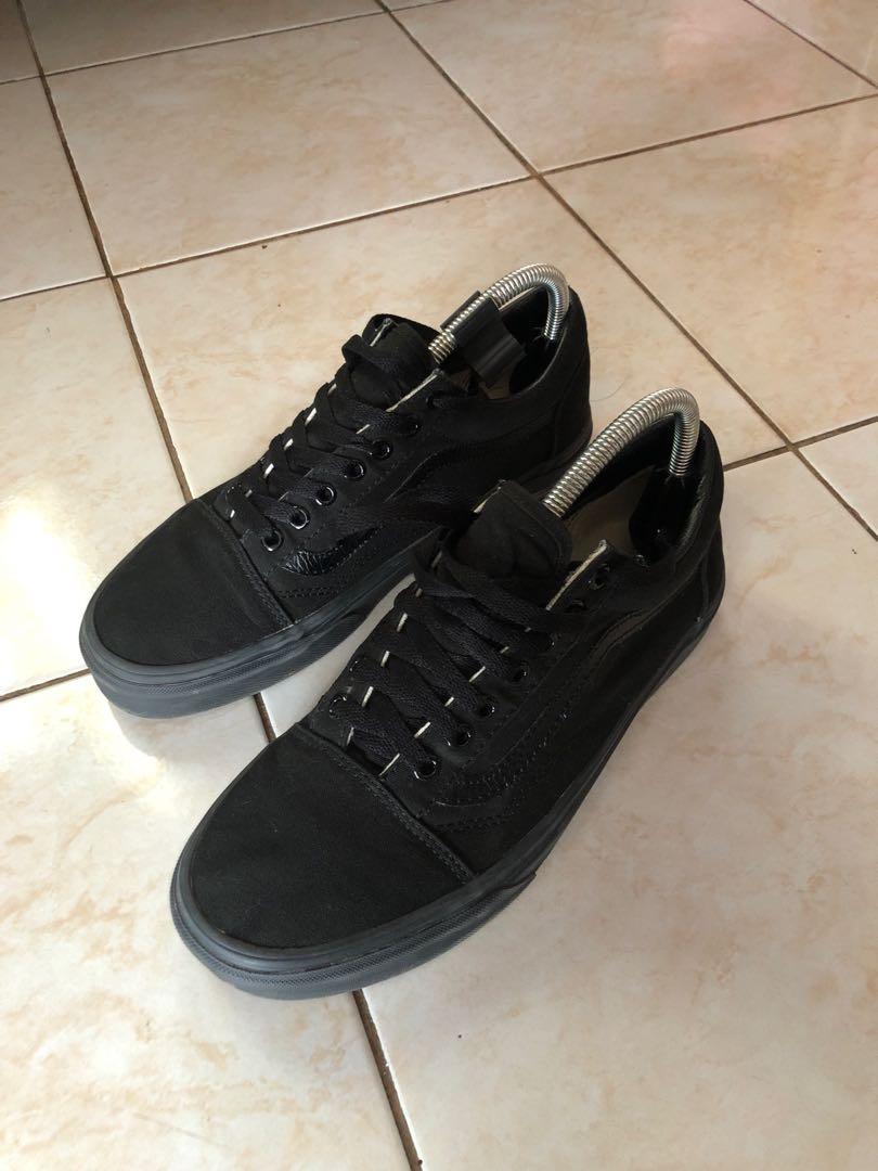 Vans 500714 Oldskool Canvas Triple Black(26.5 cm), Men's Fashion ...
