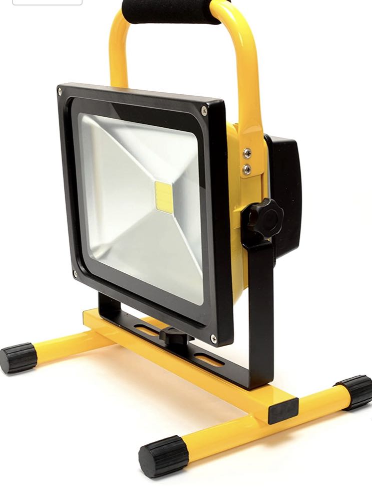 20W Rechargeable LED Flood Light with built-in Lithium Battery ...