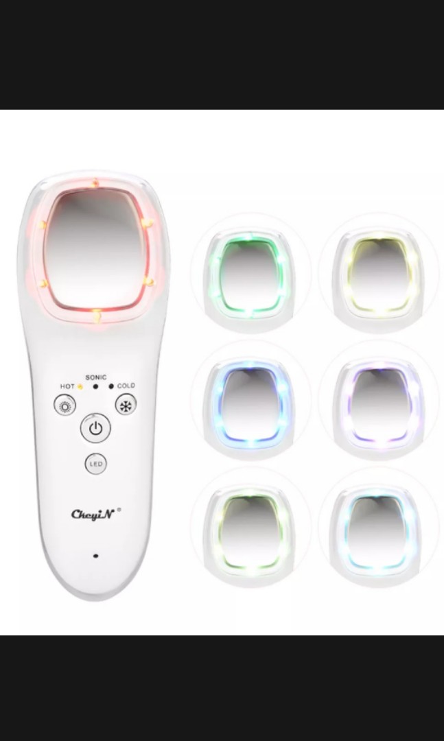7 color led + thermal (hot and cold) facial device, Beauty & Personal ...