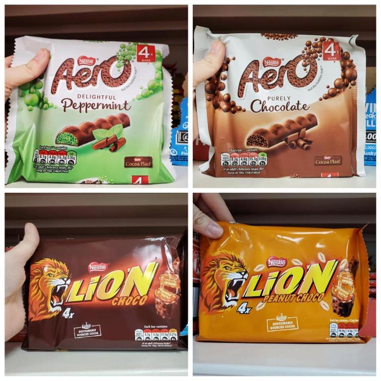 英國直送 - Nestle Aero peppermint/chocolate Lion Choc/ Lion Peanut choco朱古力 ...