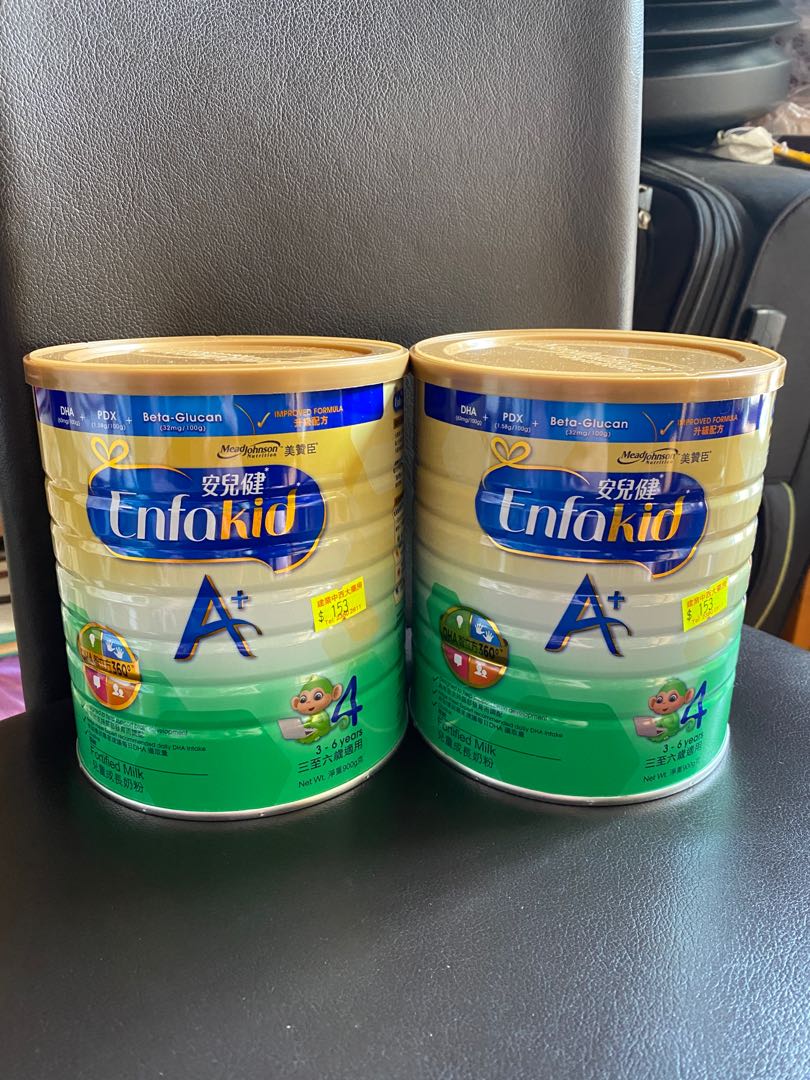 美贊臣安兒健A+ 奶粉 mead johnson enfakid a+ 4號 3-6歲用, 兒童＆孕婦用品, 護理及餵哺, 護理及餵哺 ...