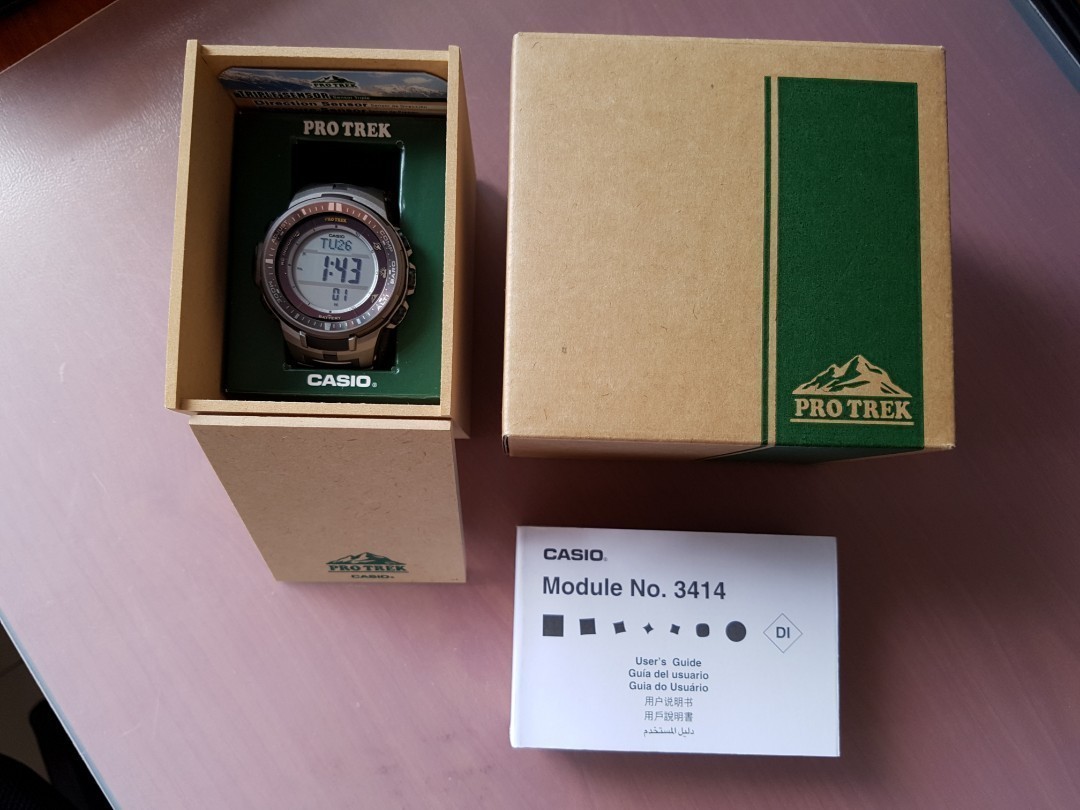 Casio Protrek PRW-3000T titanium., Men's Fashion, Watches & Accessories ...