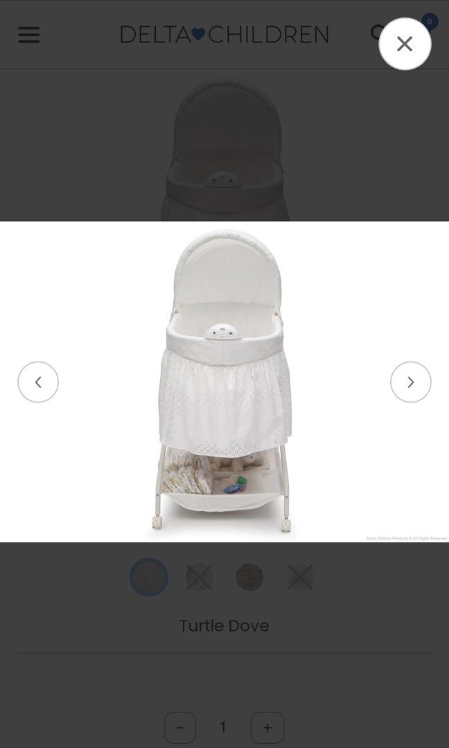 Delta children bassinet, Babies & Kids, Cots & Cribs on Carousell