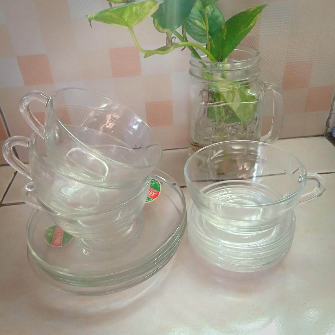 duralex tea cups set, Furniture & Home Living, Kitchenware & Tableware ...