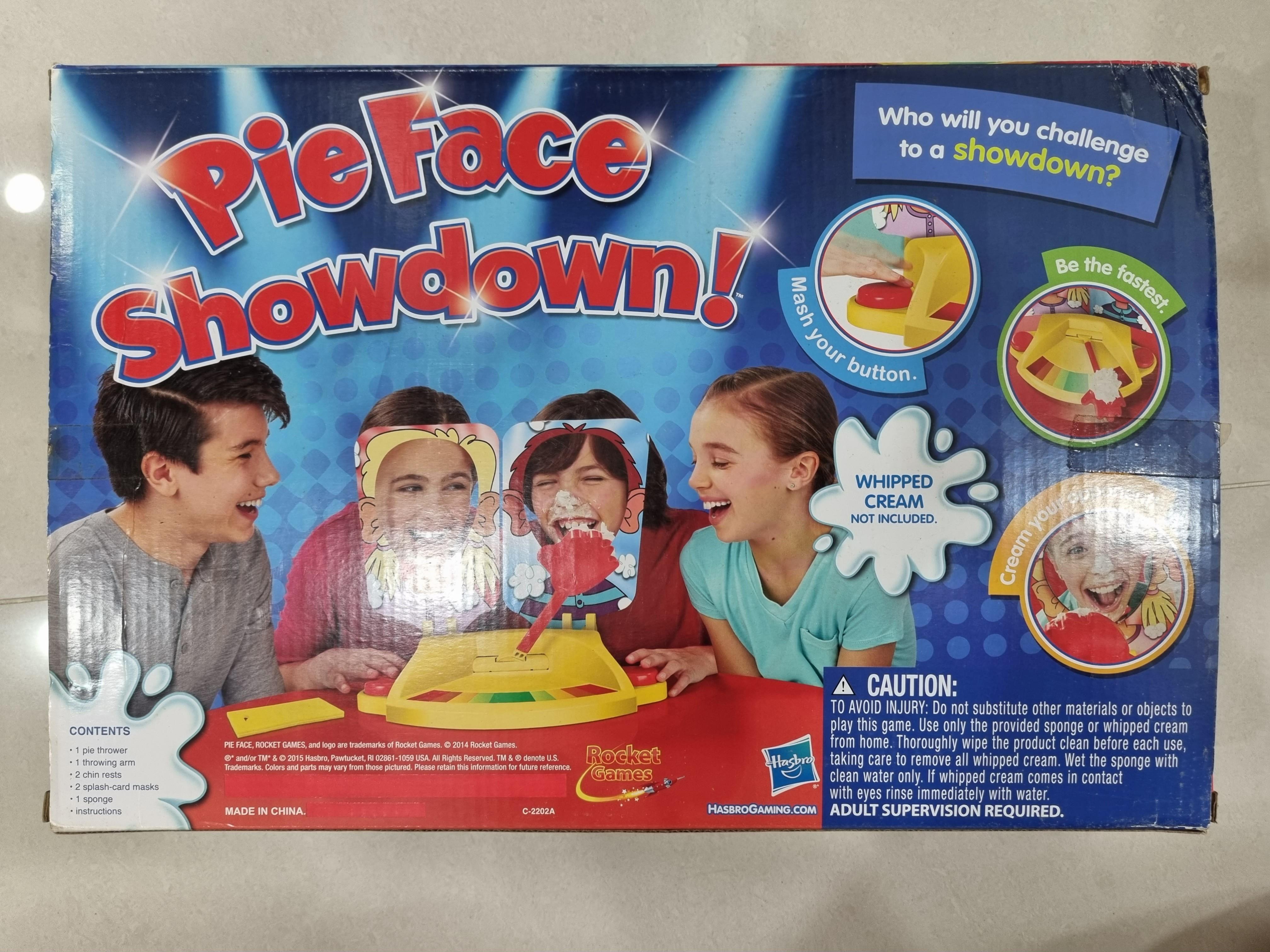 Hasbro Pie Face Showdown party game boardgame, Hobbies & Toys, Toys ...