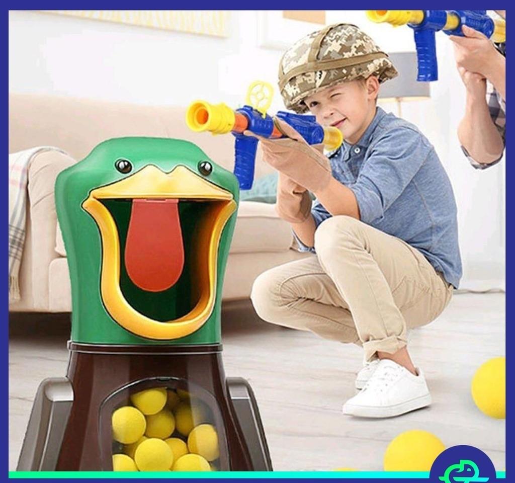 Hit Me Duck Shooting Toy Set 1 Gun 20 Soft Bullets Kids Toy Air powered ...