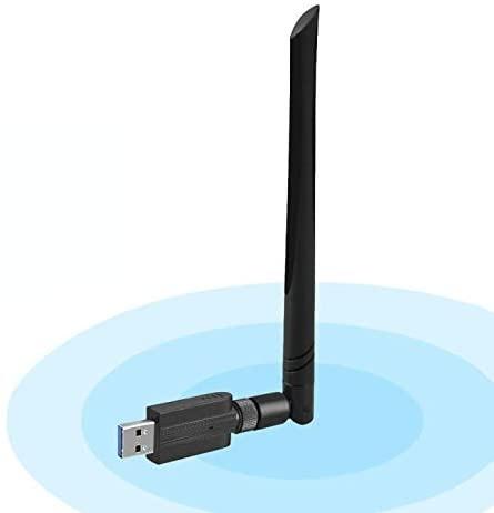 Maxesla USB Wifi Dongle - AC1200 Wifi Adapter,5dBi Dual Band 2.4/5GHz ...